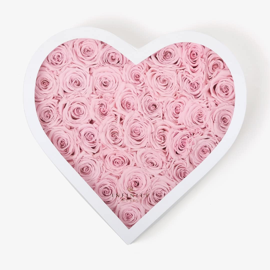 Infinity Roses | Large Heart Box
