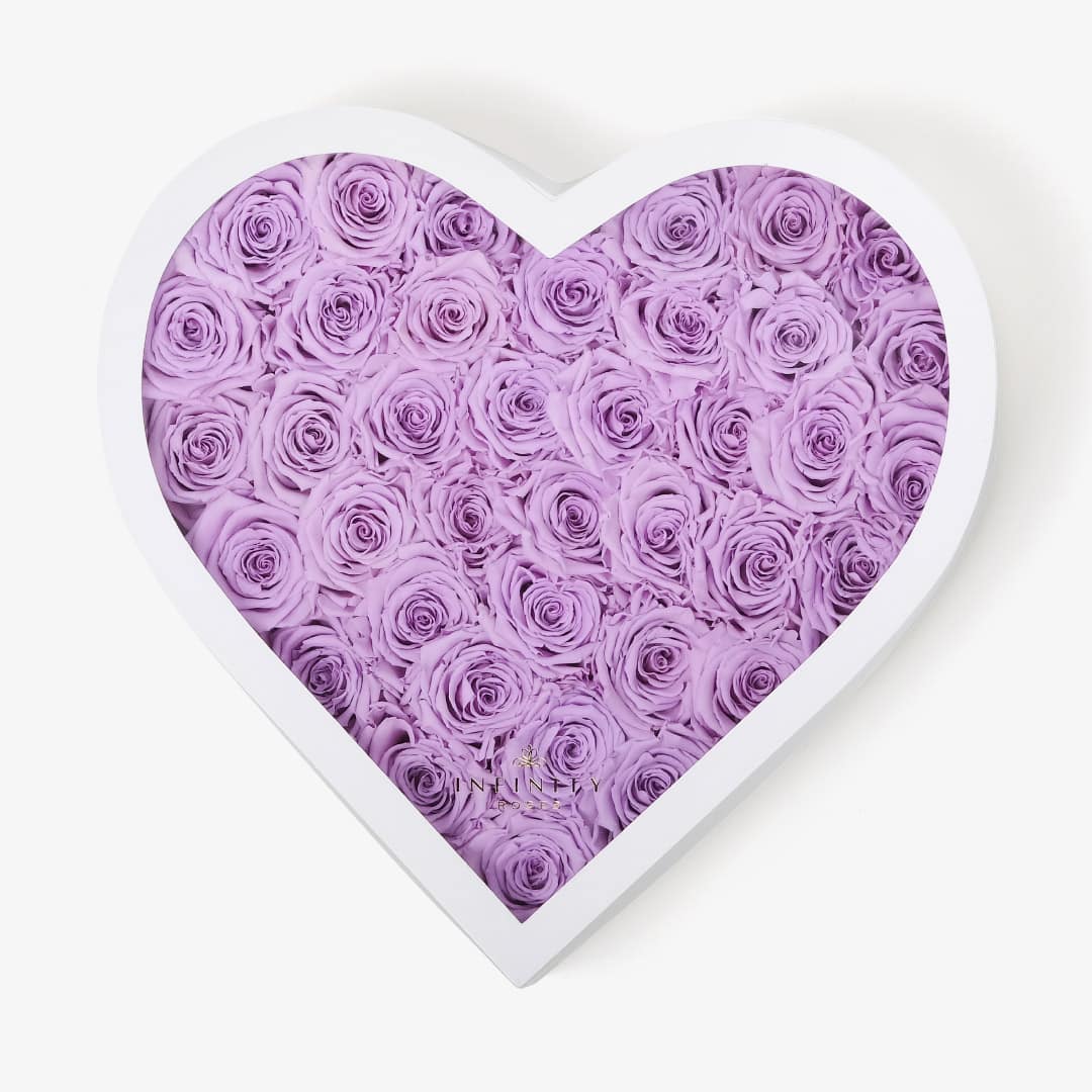 Infinity Roses | Large Heart Box