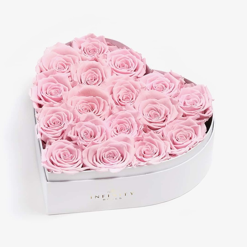 Infinity Roses | Large Heart Box