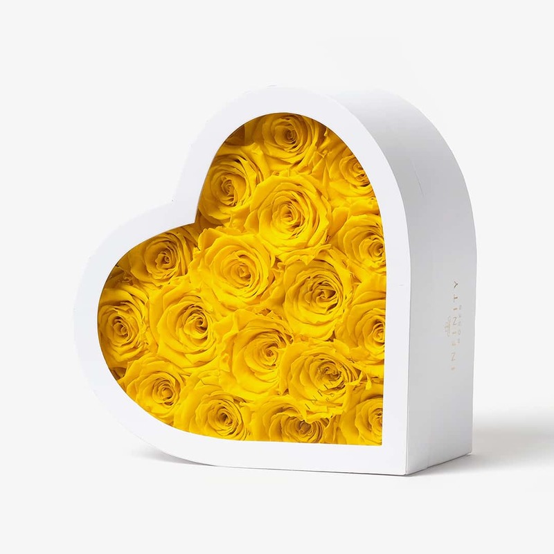Infinity Roses | Large Heart Box